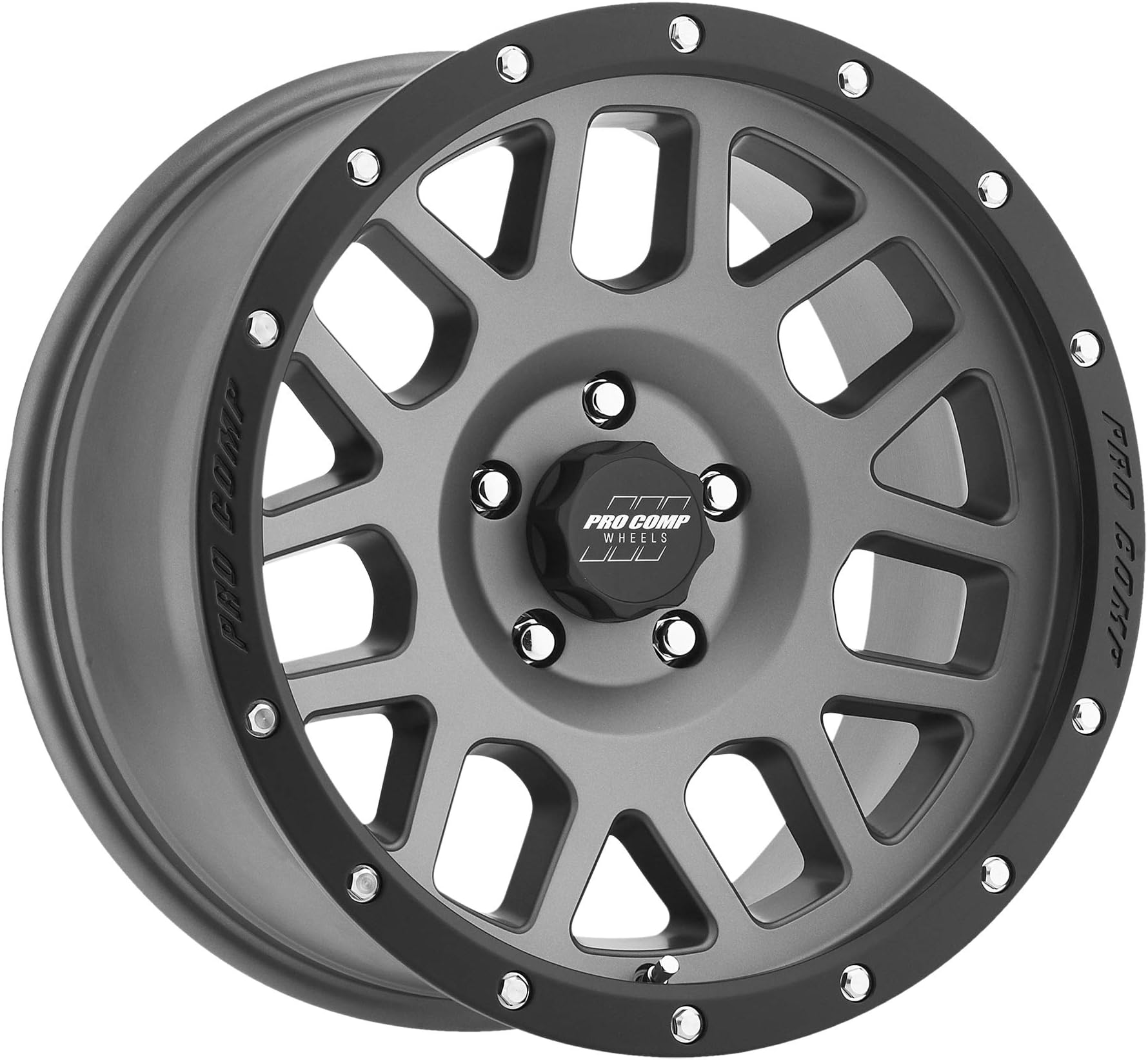 Amazon.com: Pro Comp Alloys Series 40 Vertigo Dark Gray Wheel with ...