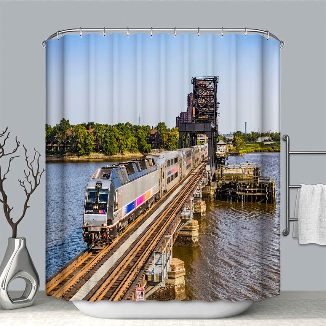 Amazon.com: GRETIFY Nature Waterproof Fabric Shower Curtain Corporate ...