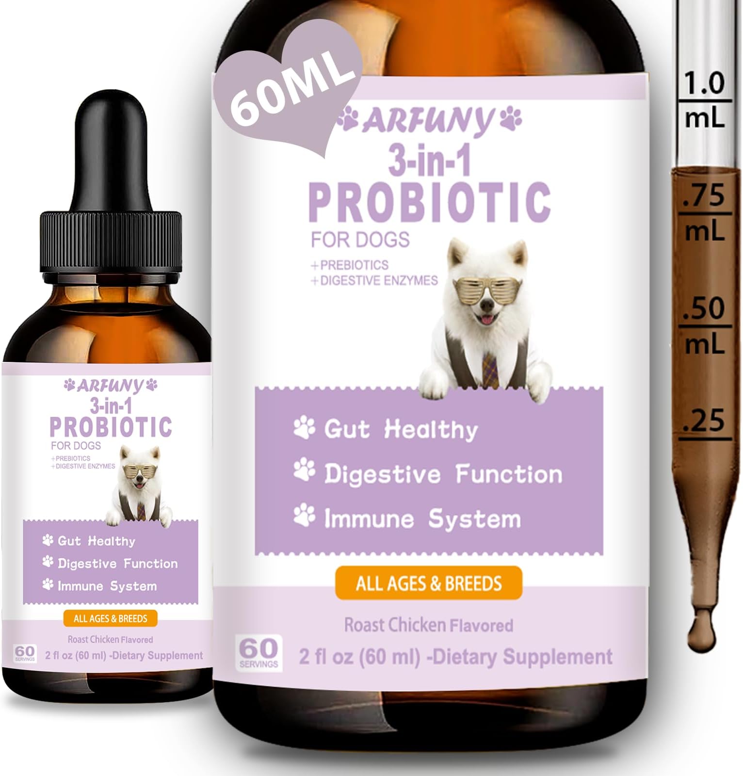 Amazon.com : Probiotics for Dog - Liquid Probiotics for Dogs Support ...