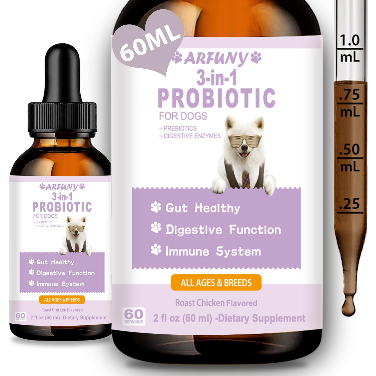 Amazon.com : Probiotics for Dog - Liquid Probiotics for Dogs Support ...