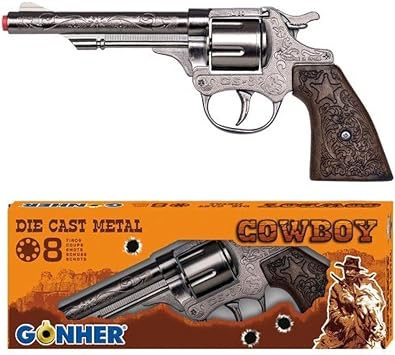 Gonher Diecast Metal 8 Ring Shot Cowboy Gun : Amazon.co.uk: Toys & Games