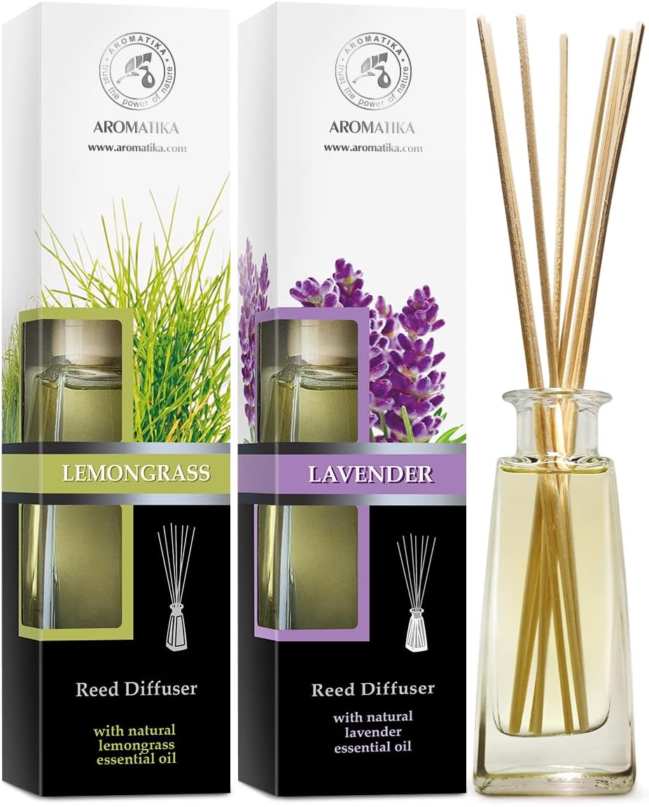 Amazon.com: Reed Diffuser Lemongrass and Lavender - 2x3.4 Fl Oz - Reed ...
