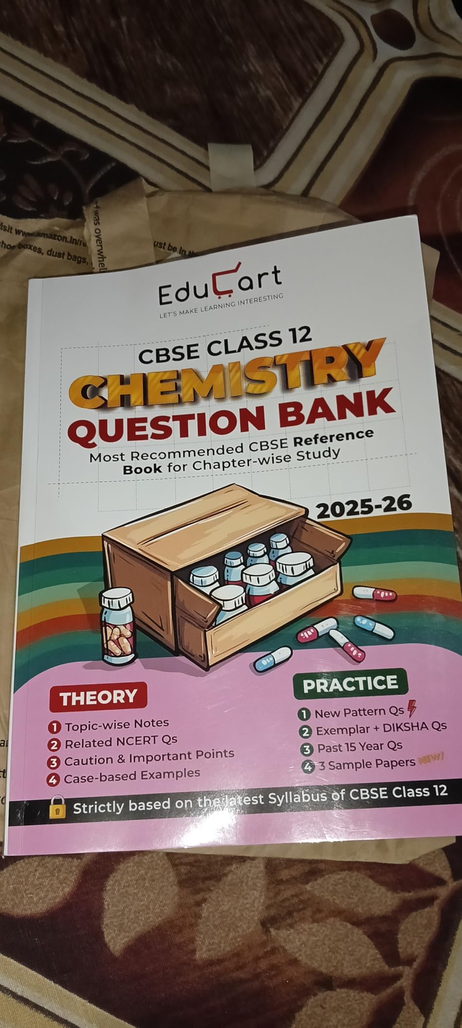 Educart CBSE Class 12 Chemistry Question Bank 2025-26 on new Syllabus ...