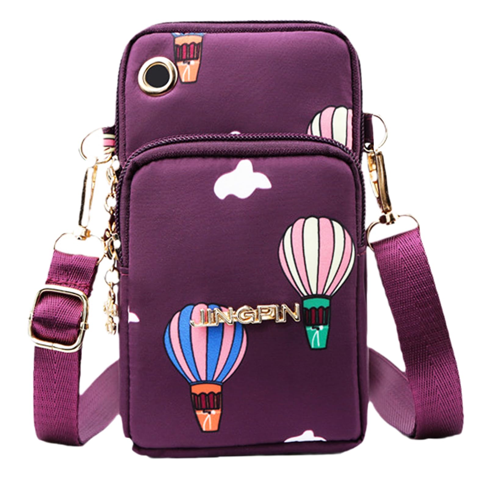 EZZLife Portable Phone Bags, 3.54 * 6.69in Women Crossbody Bag 3 Layers ...