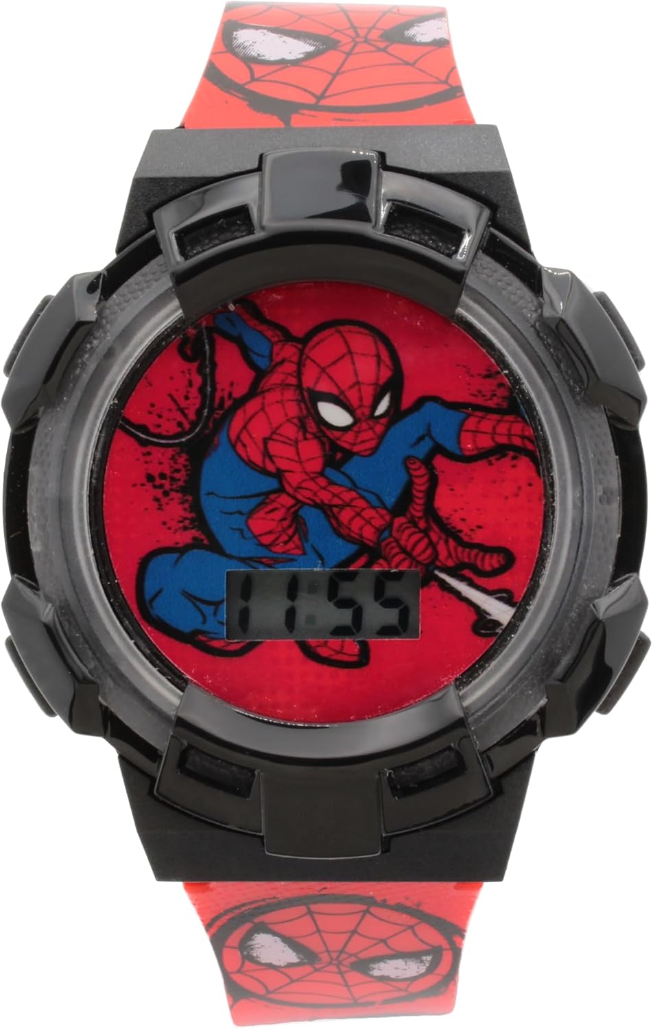 Spider-Man Digital Flashing LCD Watch (SPD4947AC) : Amazon.ca: Clothing ...