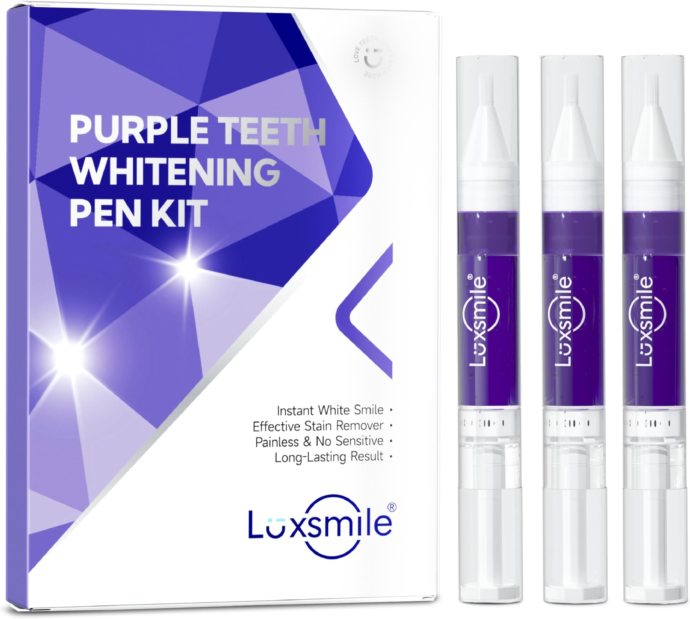 Amazon.com: Teeth Whitening Gels Pen, Purple Teeth Whitening Pens ...