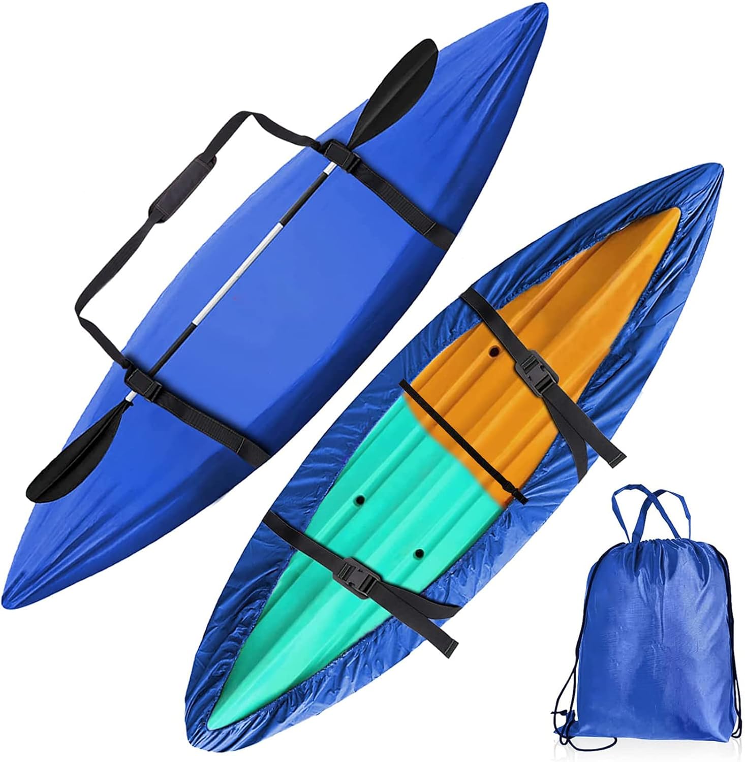 Amazon.com: Universal Kayak Covers, UV Protection Canoe Cover 420D ...