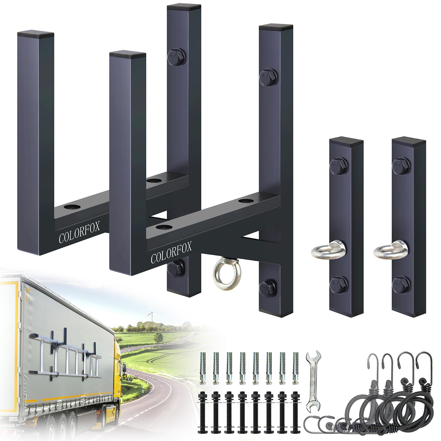 Trailer Ladder Rack,Adjustable Steel Side Mount Ladder Rack for Trailer ...