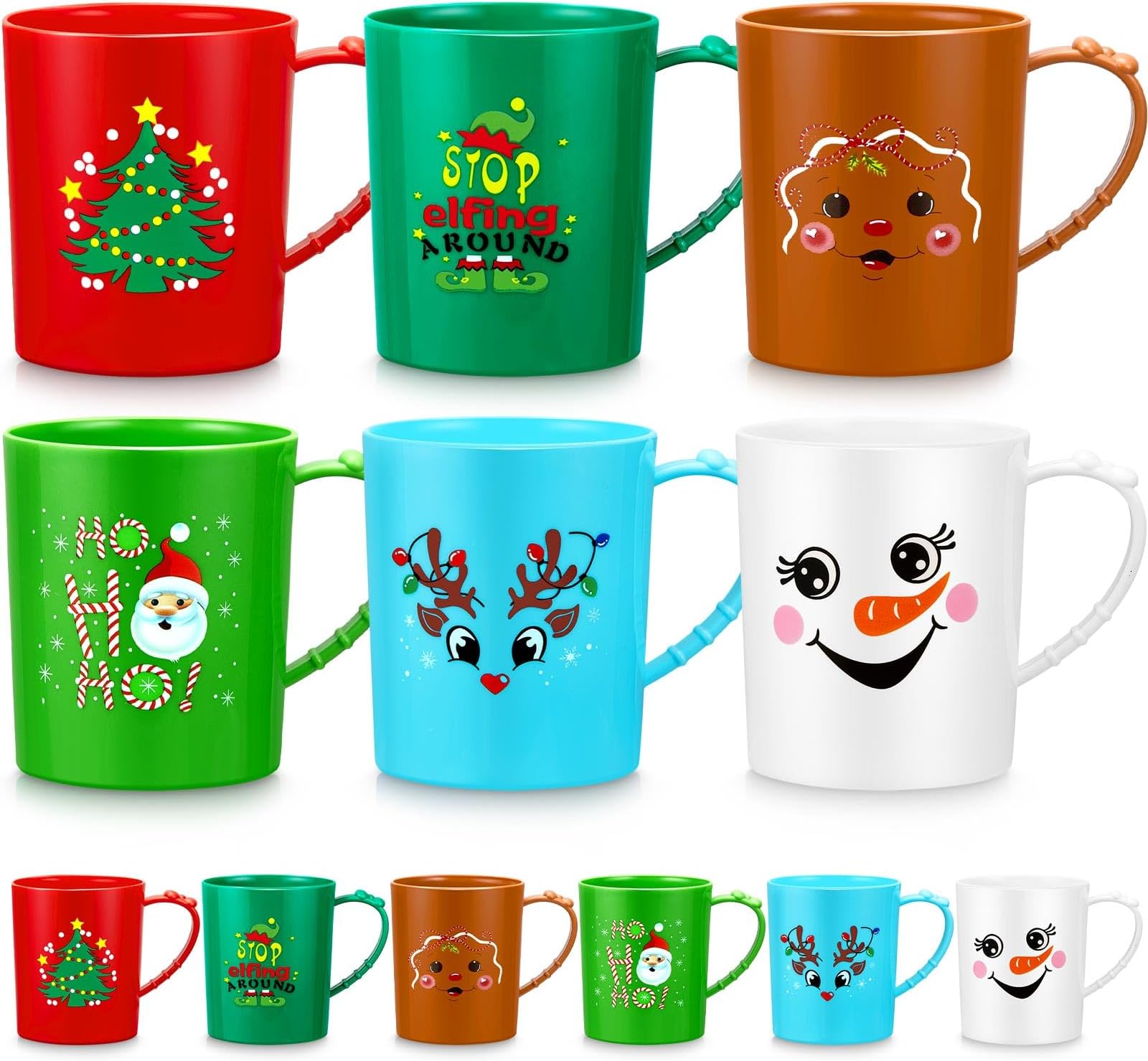 Amazon.com: Fun Express 12 Pieces DIY Winter Mugs, 8 oz, BPA Free ...