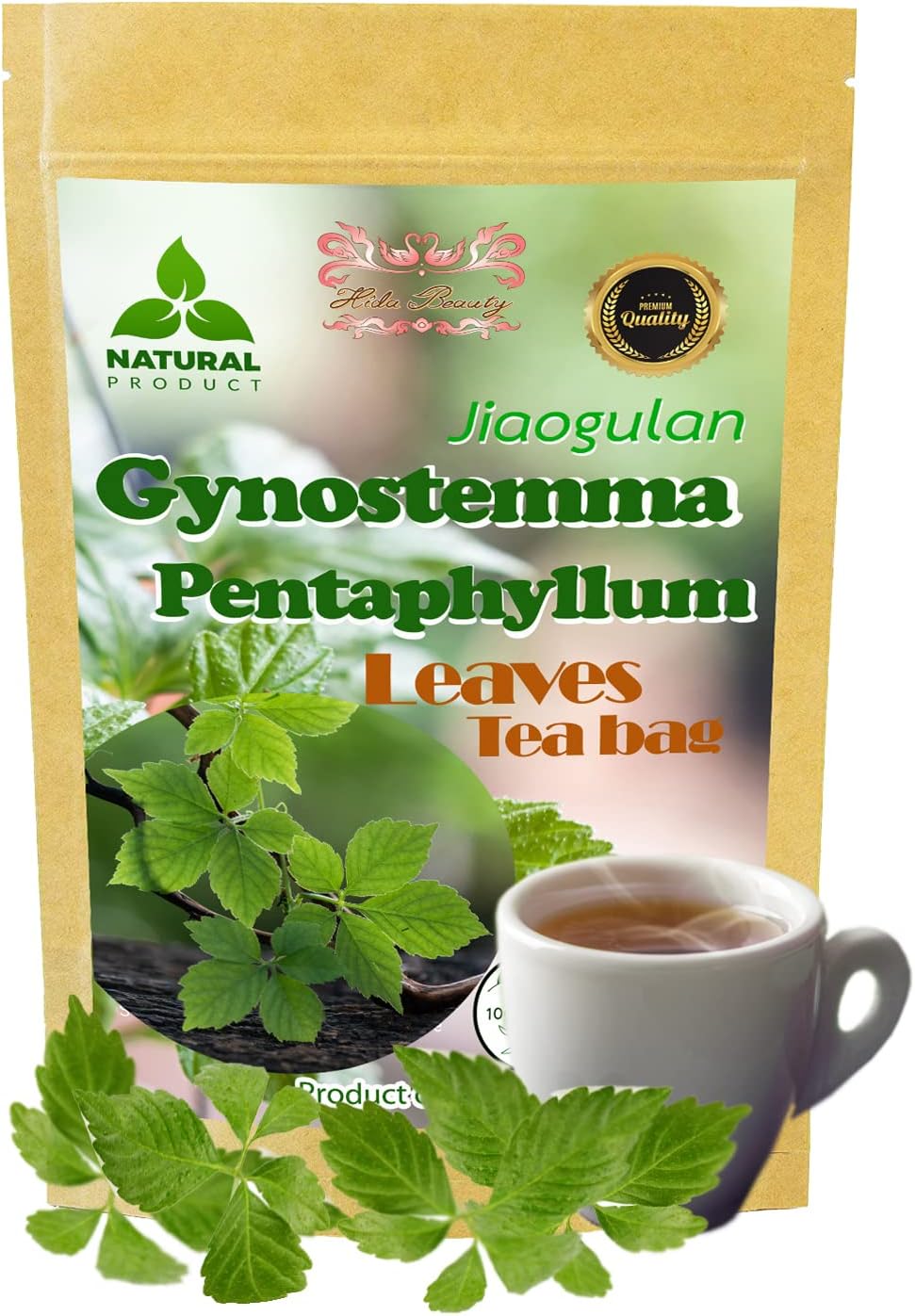 Amazon.com : Gynostemma Tea (Jiaogulan Tea) 100 2g Green Tea Bags ...