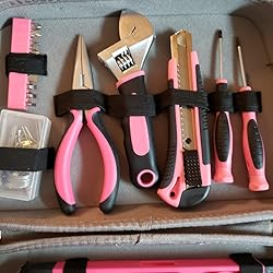 Apollo Tools 63-Piece Pink Household Tool Set in Attractive Designer ...