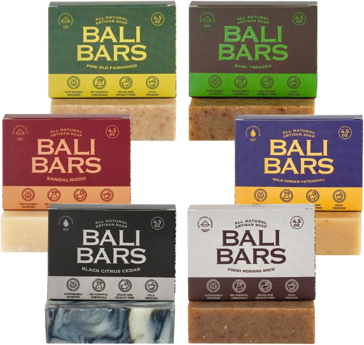 Amazon.com : The Black Stuff All Natural Bar Soap for Men Handmade Cold ...