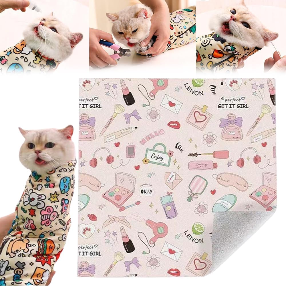 Amazon.com : Cat Grooming Wrap – Cat Wrap for Cutting Nails,Self ...