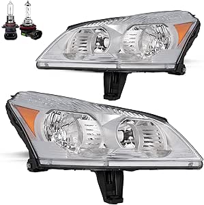 Amazon.com: VehicleAid OE Style Headlight Assembly with Bulbs Included ...
