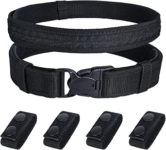 Amazon.com: BIFZOIN Heavy Duty Tactical Belts Law Enforcement - Police ...