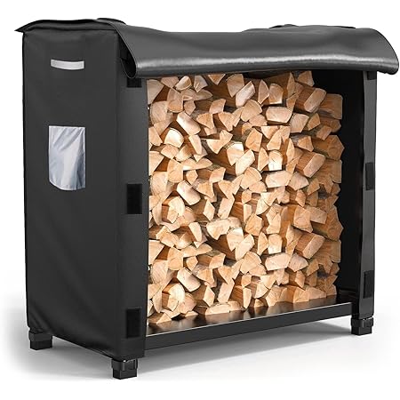 Amazon.com : Himal Log Rack Cover Waterproof Firewood Cover Fit 4FT ...