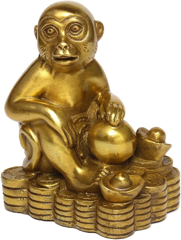 Amazon.com: BRABUD Chinese Handmade Brass Cobra Snake Statues Golden ...