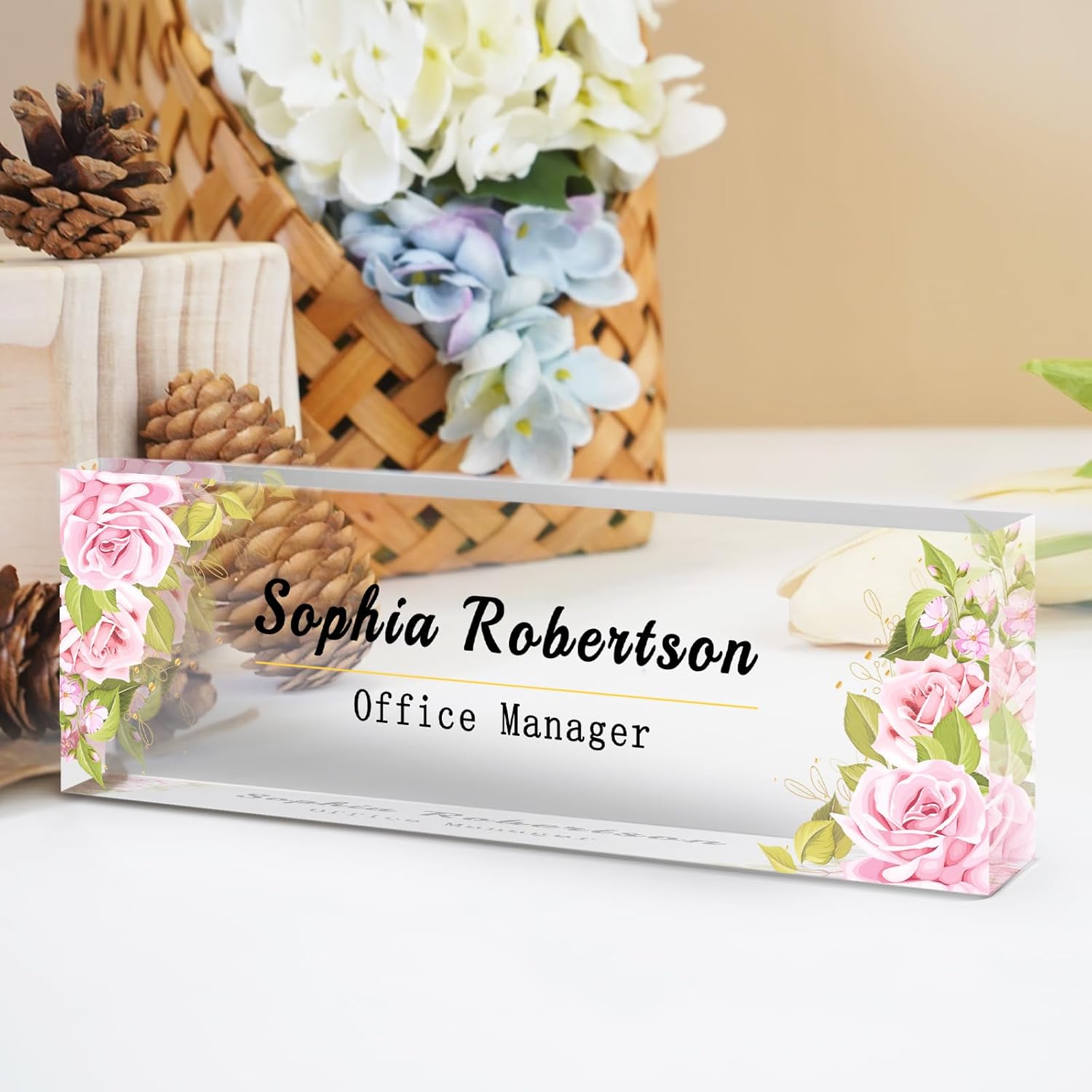 Amazon.com: Name Plates for Desks Personalized Custom Office Gifts ...