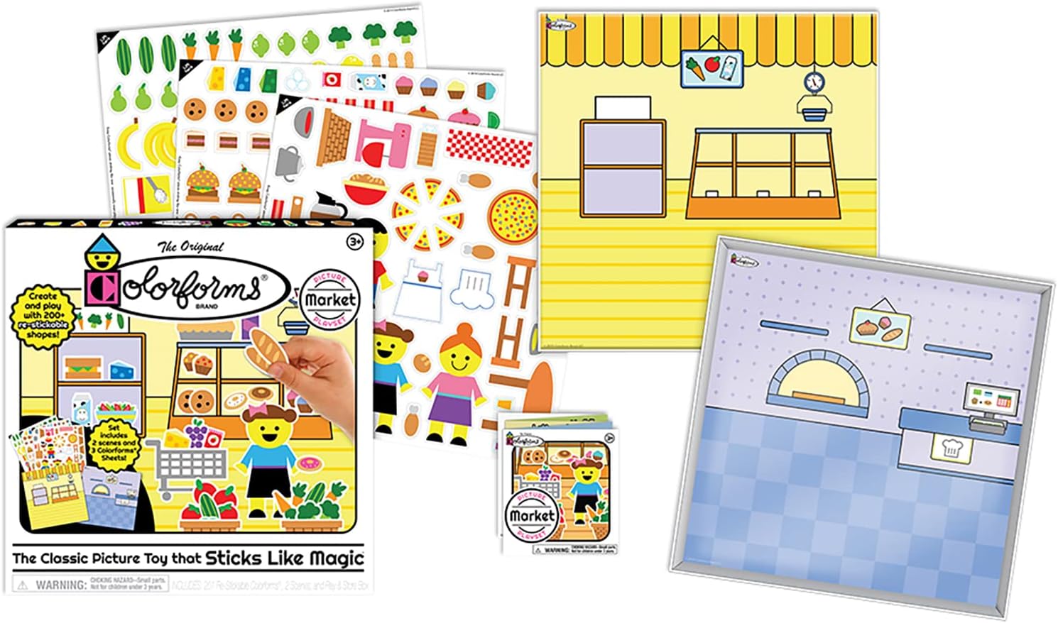 Colorforms Picture Play Set: Market : Amazon.com.au: Toys & Games