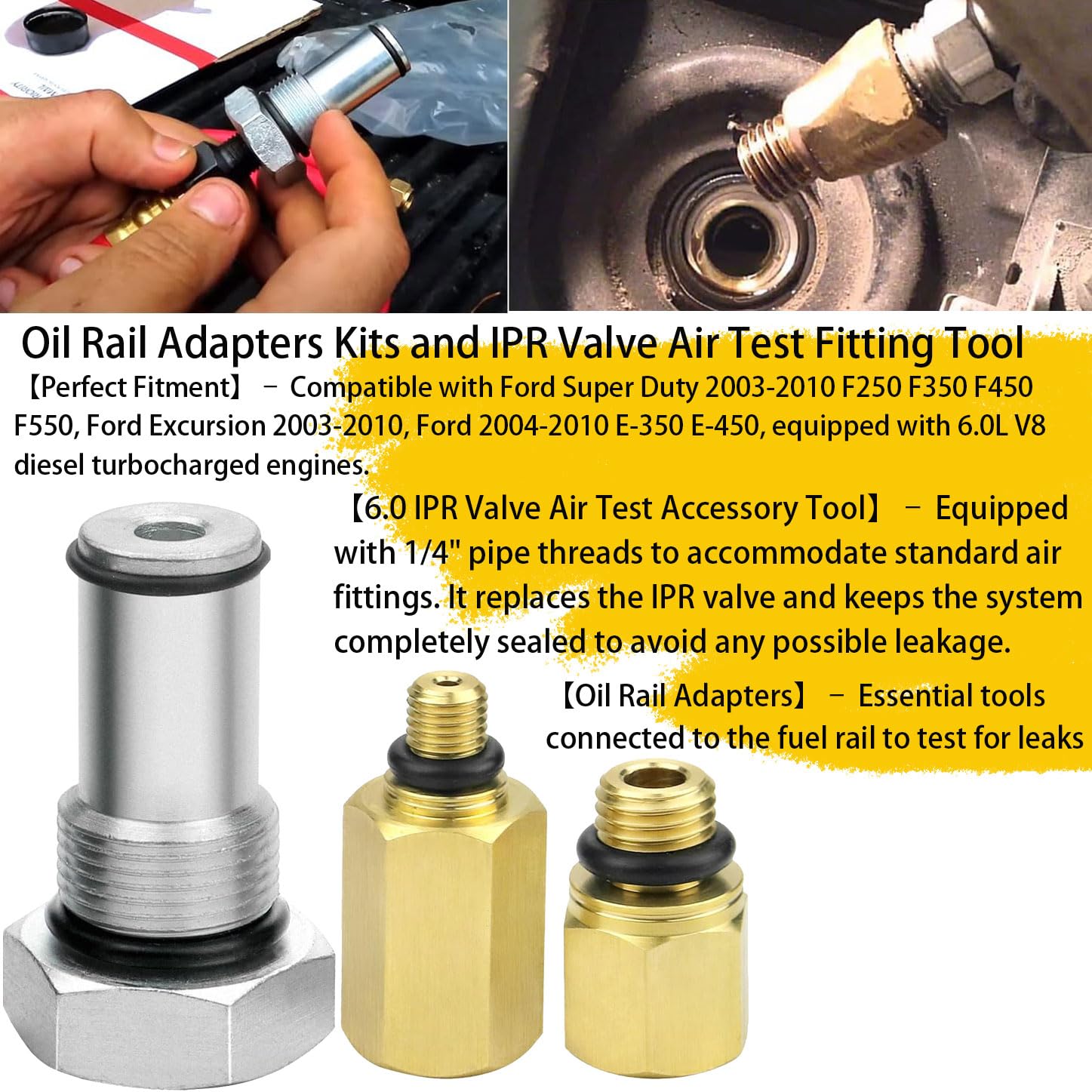 6.0 Ipr Valve Test Tool Ford 6.0L IPR Valve Test Kit - Oil Pump ...