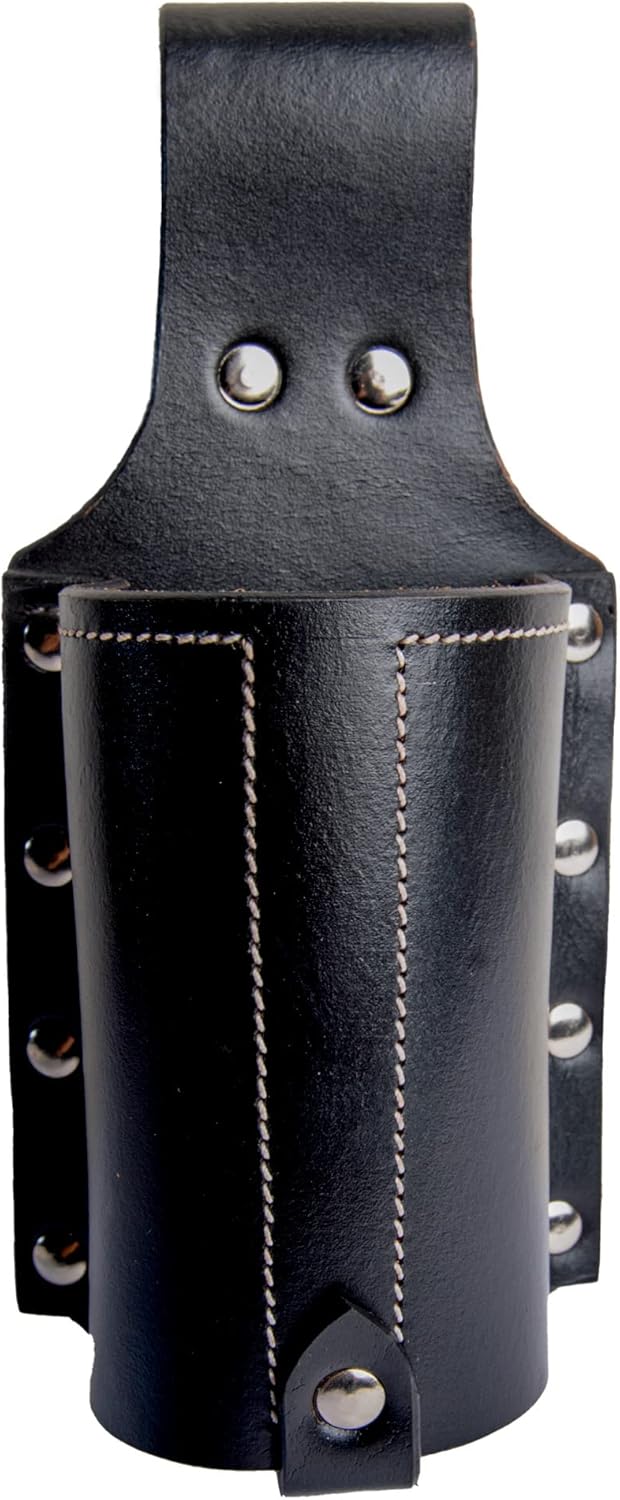 Amazon.com: Hulara Beer Holder Full Grain Buff Leather Beer Holster ...