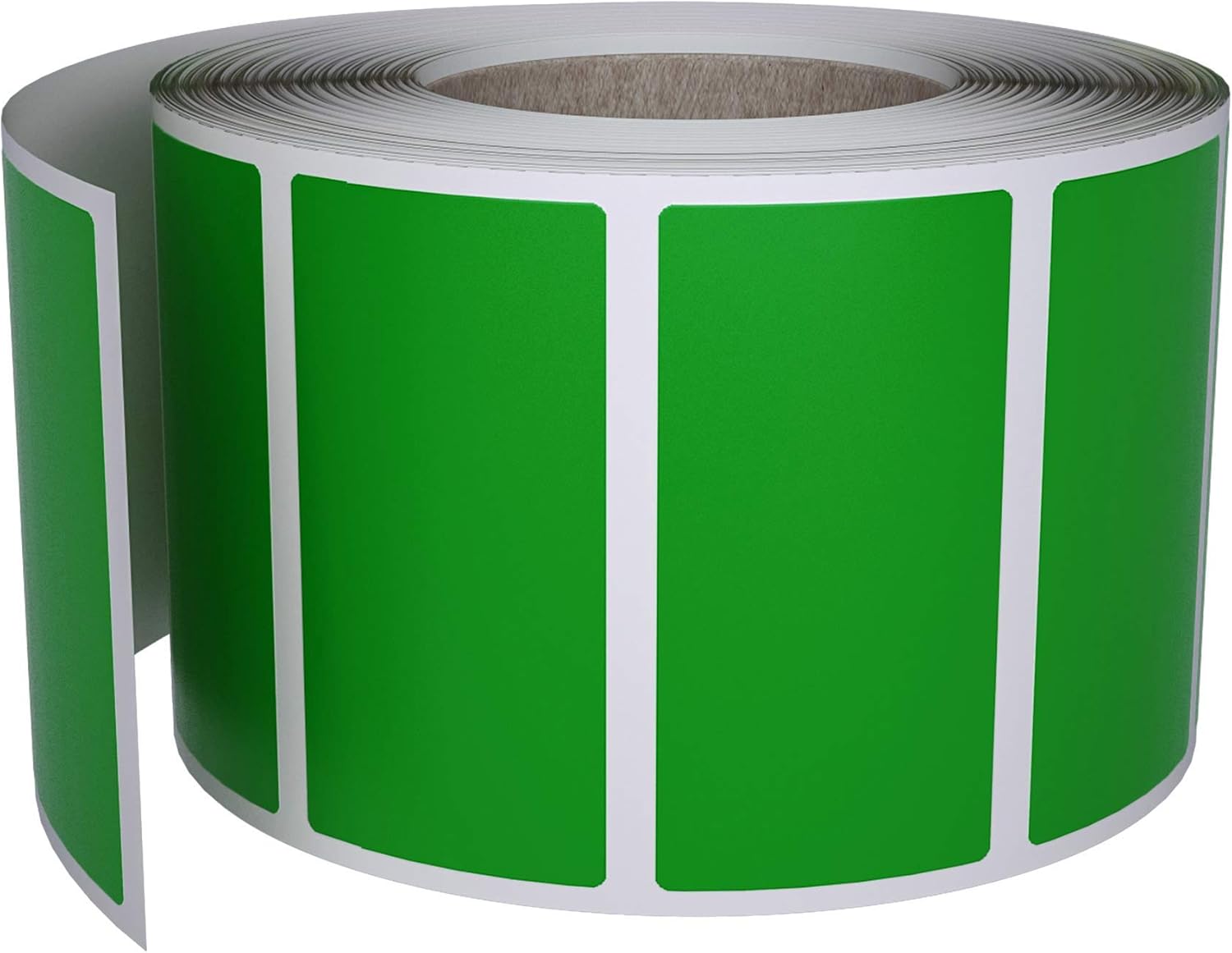 Rectangular Green Sticker Labels Rolls 4cm x 2cm (40mm x 19mm ...