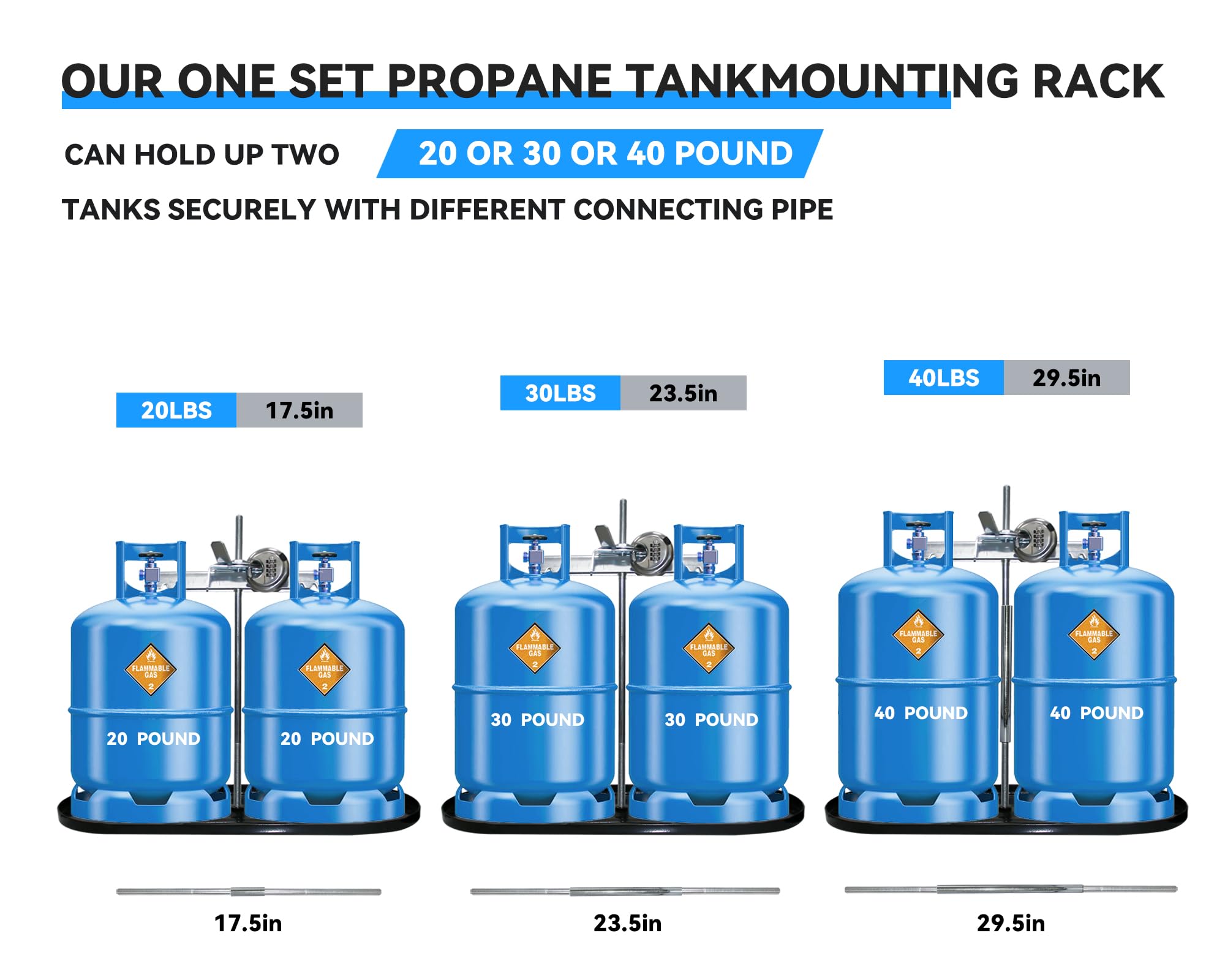 Snapklik.com : RVPNR RV Dual Propane Tank Mounting Rack