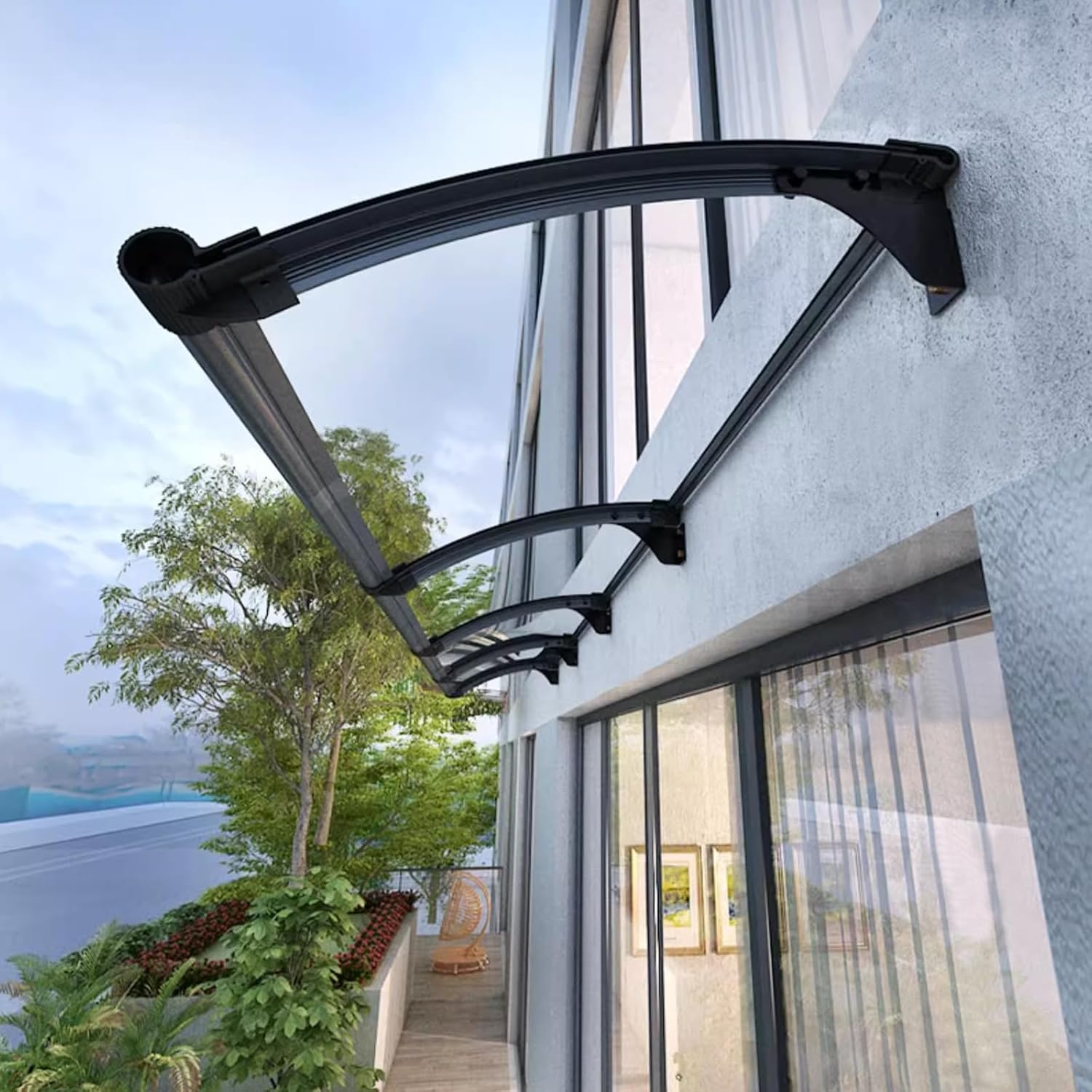 Door Entry Canopy Sink, Self Cleaning Rainwater Windows Canopy, UV ...