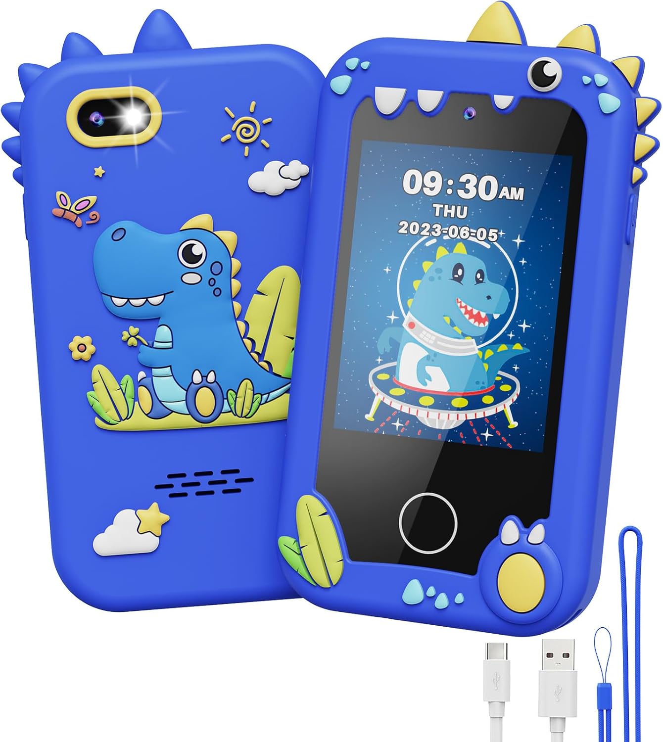 Amazon.com: UCIDCI Kids Smart Phone Toys for Boys Ages 3-7 with Dual ...