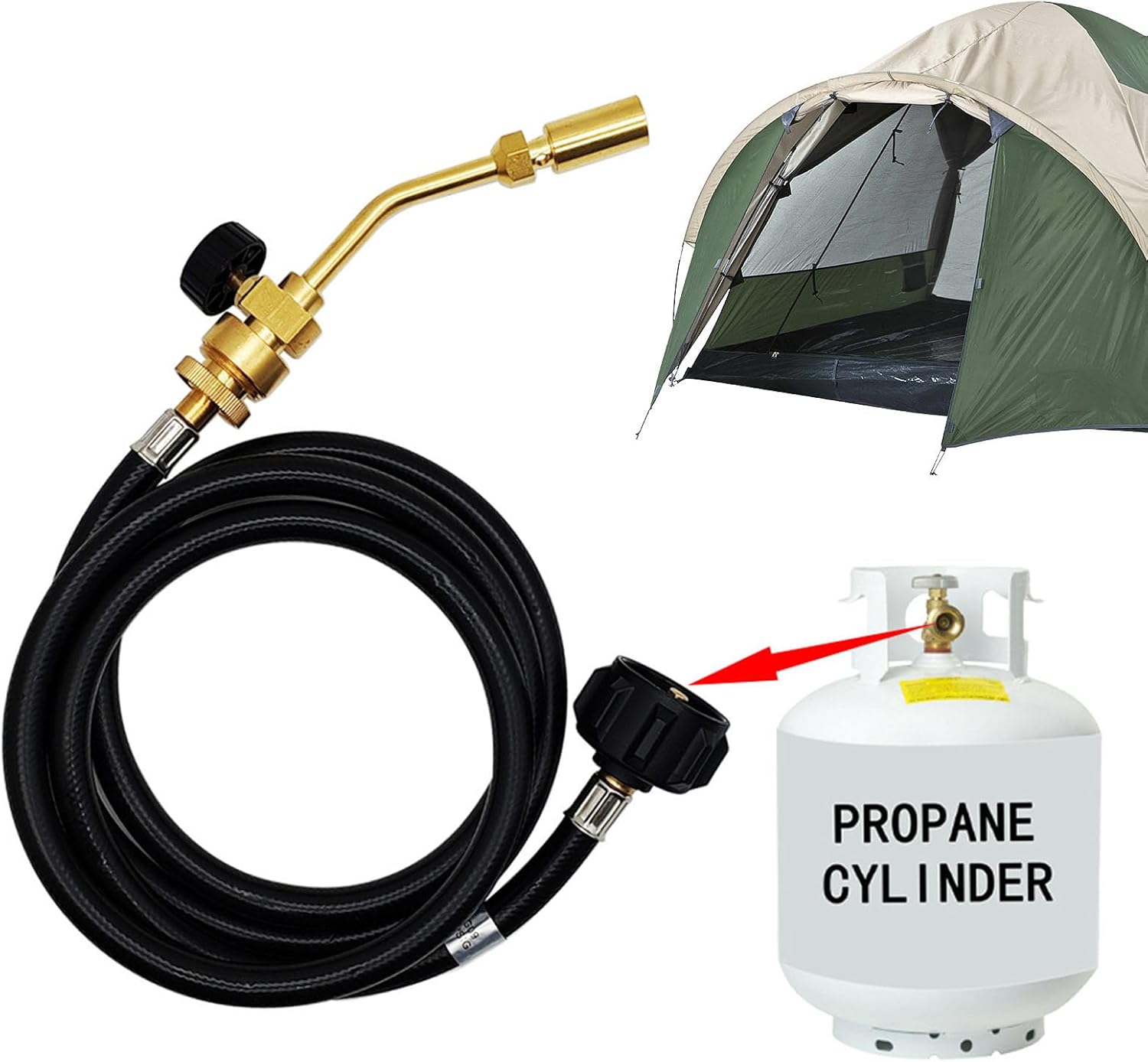 Amazon.com: NOLLAM Torch Kit with Hose - Solid Brass Soldering Torch ...