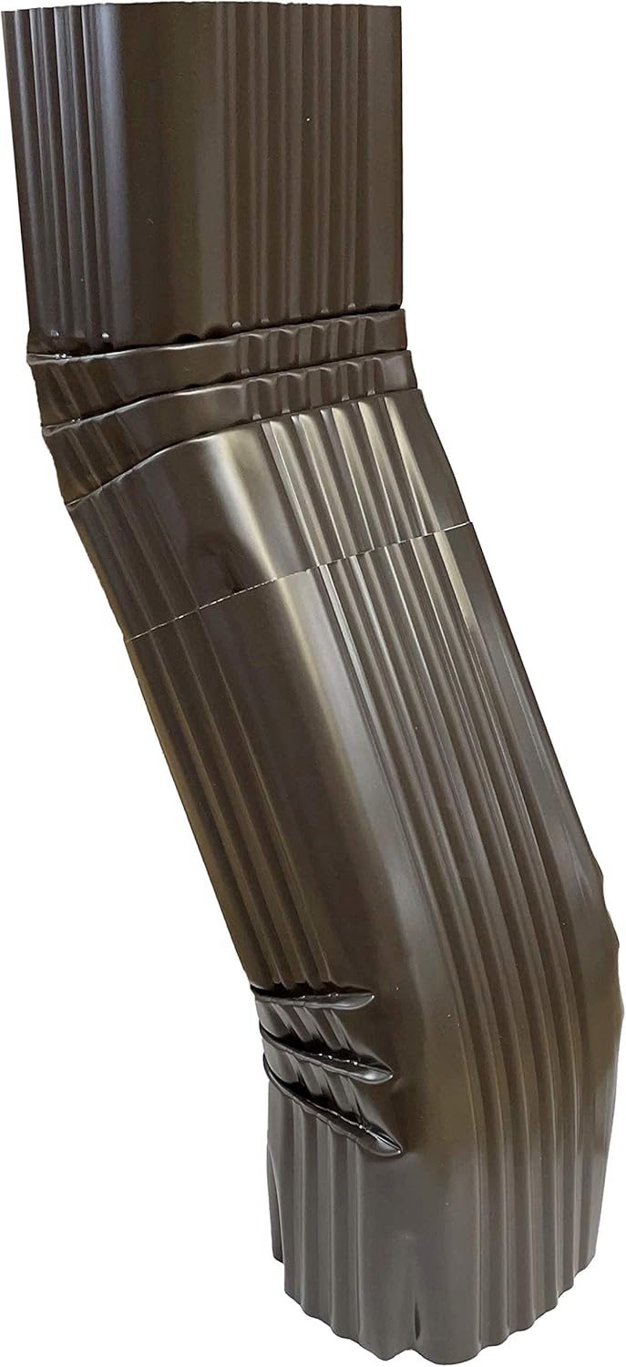 Amazon.com : Gutterworks Mfg Inc. Rain Gutter Components Aluminum ...
