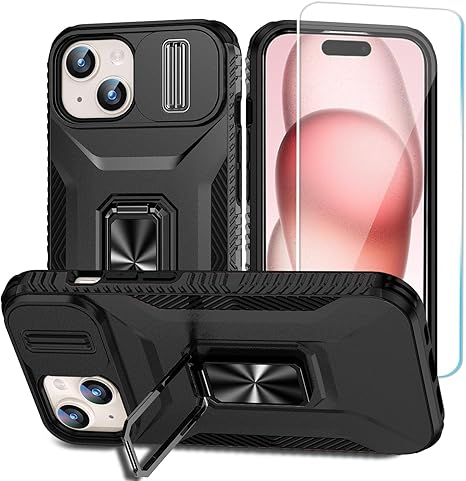 Amazon.com: SunStory Compatible with iPhone 15 Case with HD Screen ...