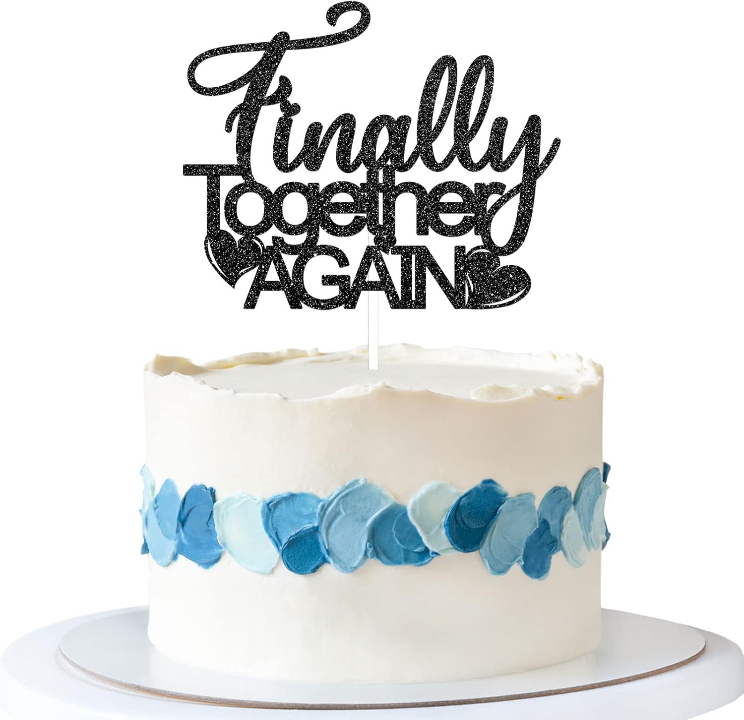 Amazon.com: Finally Together Again Cake Topper, Gathering Sign ...