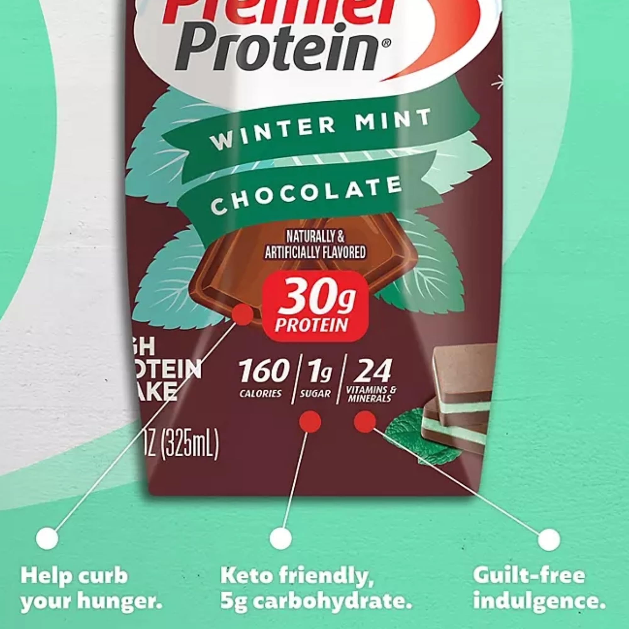 Snapklik.com : Premier Drinks 30g High Protein Shake, Winter Mint ...