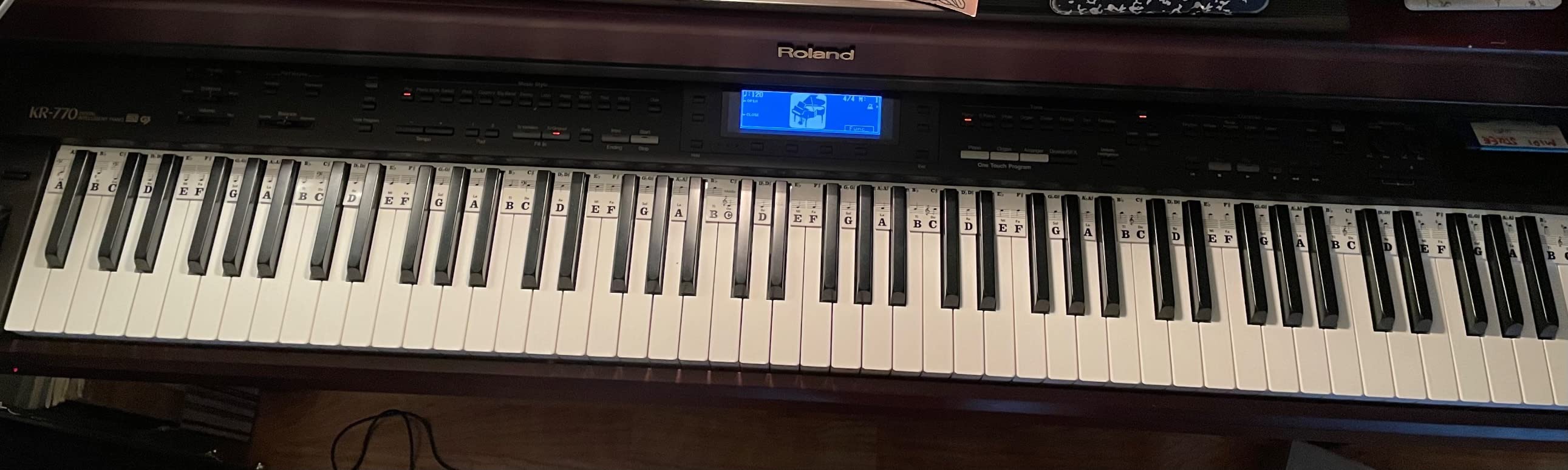 $3/mo - Finance Piano Keyboard Stickers,Piano Keyboard Stickers Rakes ...