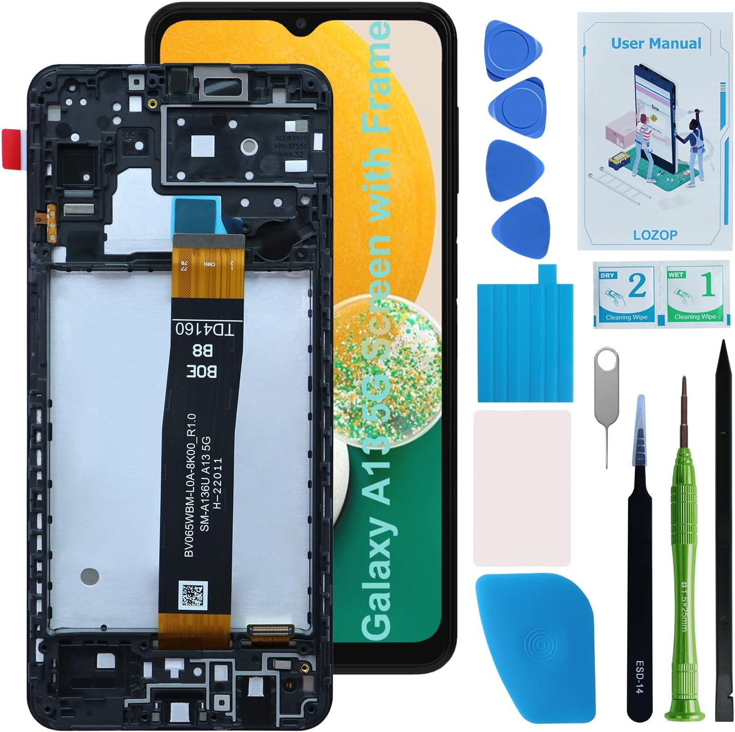 Amazon.com: ZTOOYO for Samsung Galaxy A13 5G Screen Replacement with ...