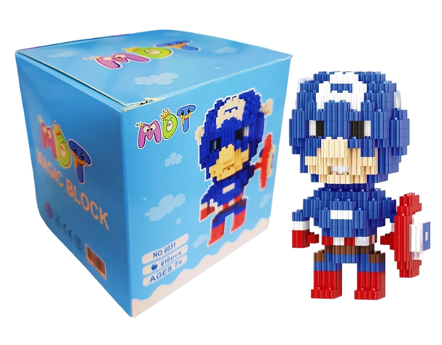 Birthday Popper CA Super Hero DIY Building Blocks Mini Figure |Children ...
