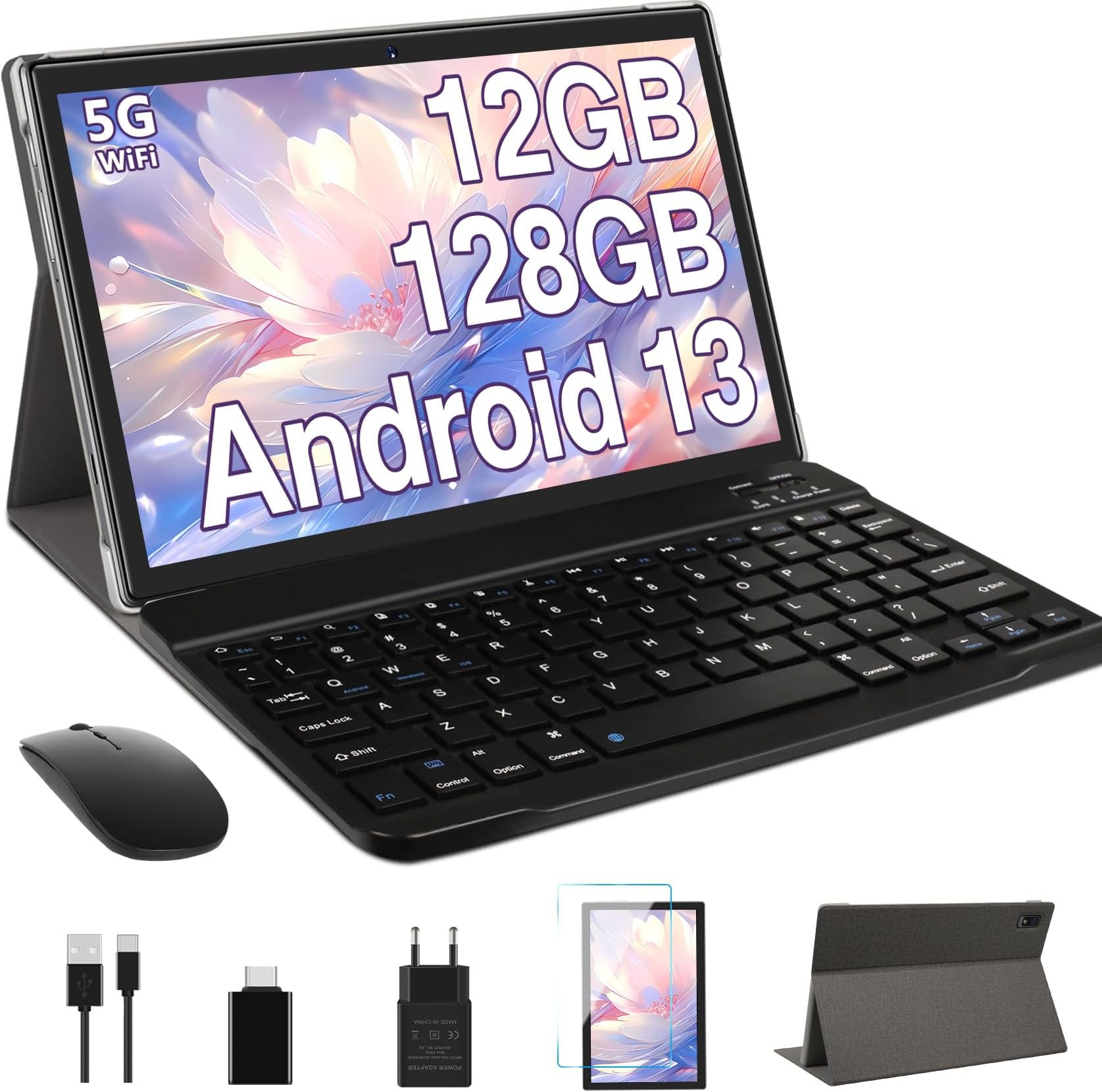 Oangcc 2024 Tablet 11 Zoll Android 13 OS 16GB RAM+256GB ROM, 8600mAh ...