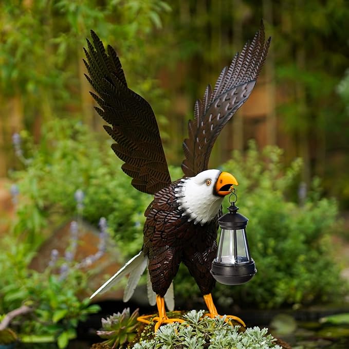 Amazon.com: Nacome Metal Bald Eagle Large Outdoor Statues,Yard ...
