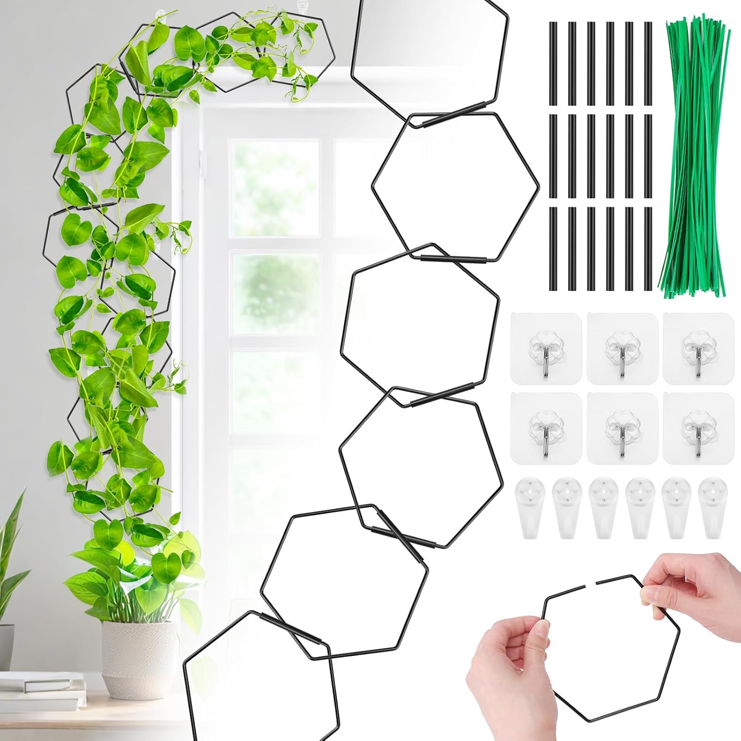 Amazon.com : Hysagtek Chain Trellis for Climbing Plants Indoor ...