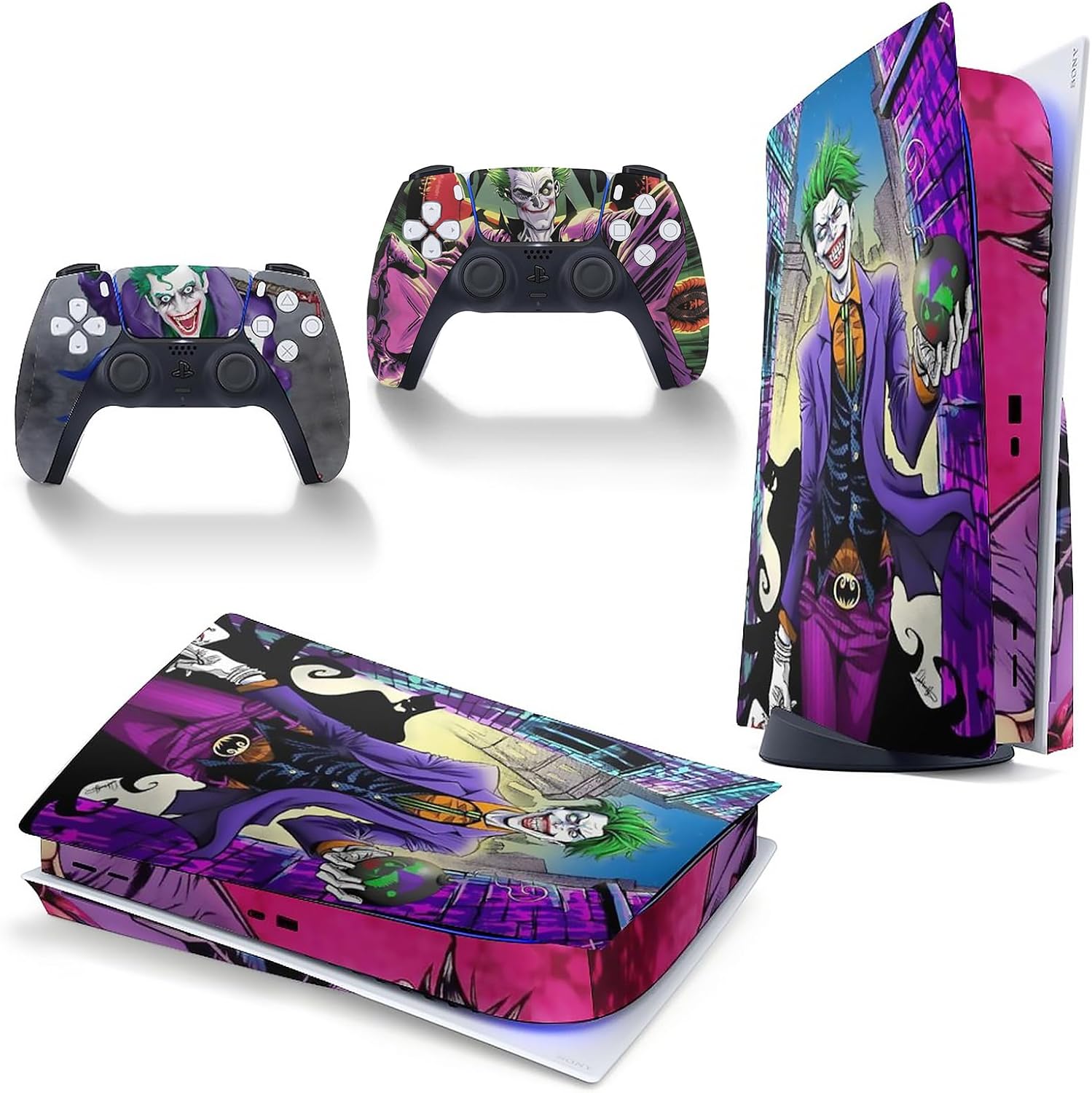 Amazon.com: Stickers for PS5 Disc Version Protectors Skins Cover ...