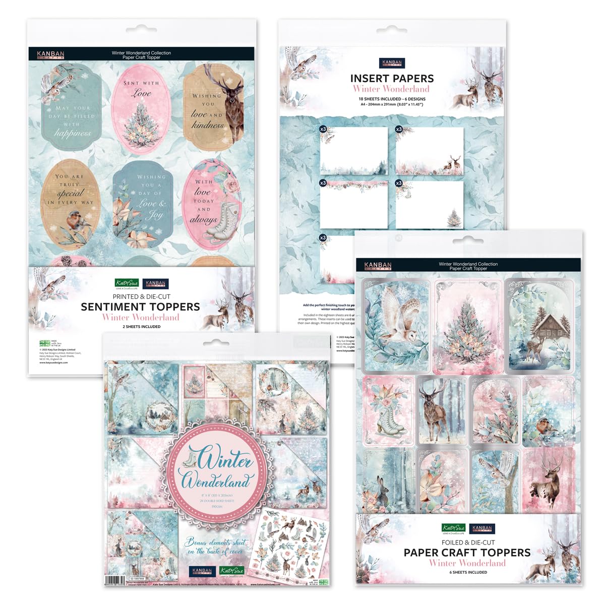 Katy Sue Kanban Crafts Winter Wonderland Papercraft Collection ...