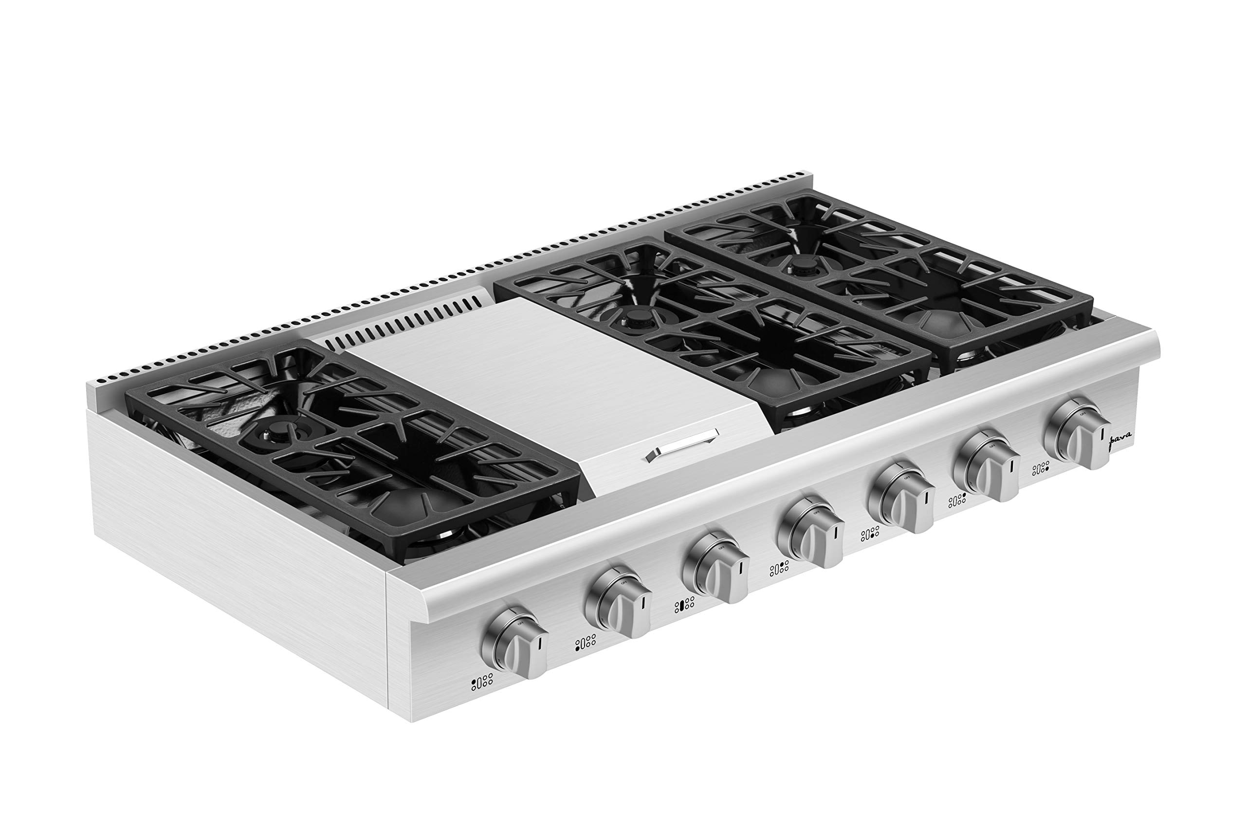 Empava 48 In Pro Style Professional Slide in Natural Gas Rangetop With empava-48-in-pro-style-professional-slide-in-natural-gas-rangetop-with
