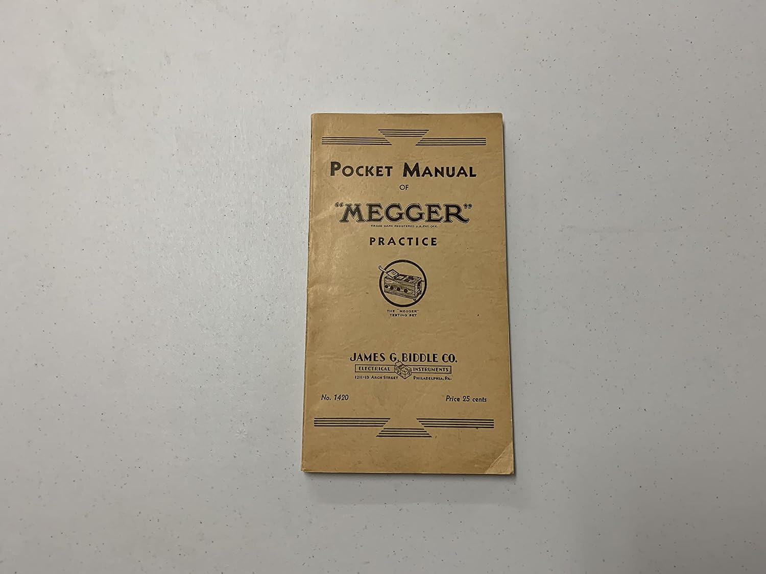 Pocket Manual of "Megger" Practice: James G. Biddle: Amazon.com: Books