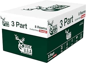 Amazon.com : Buck 3 Part Straight Digital Carbonless NCR Paper, 8 Ream ...