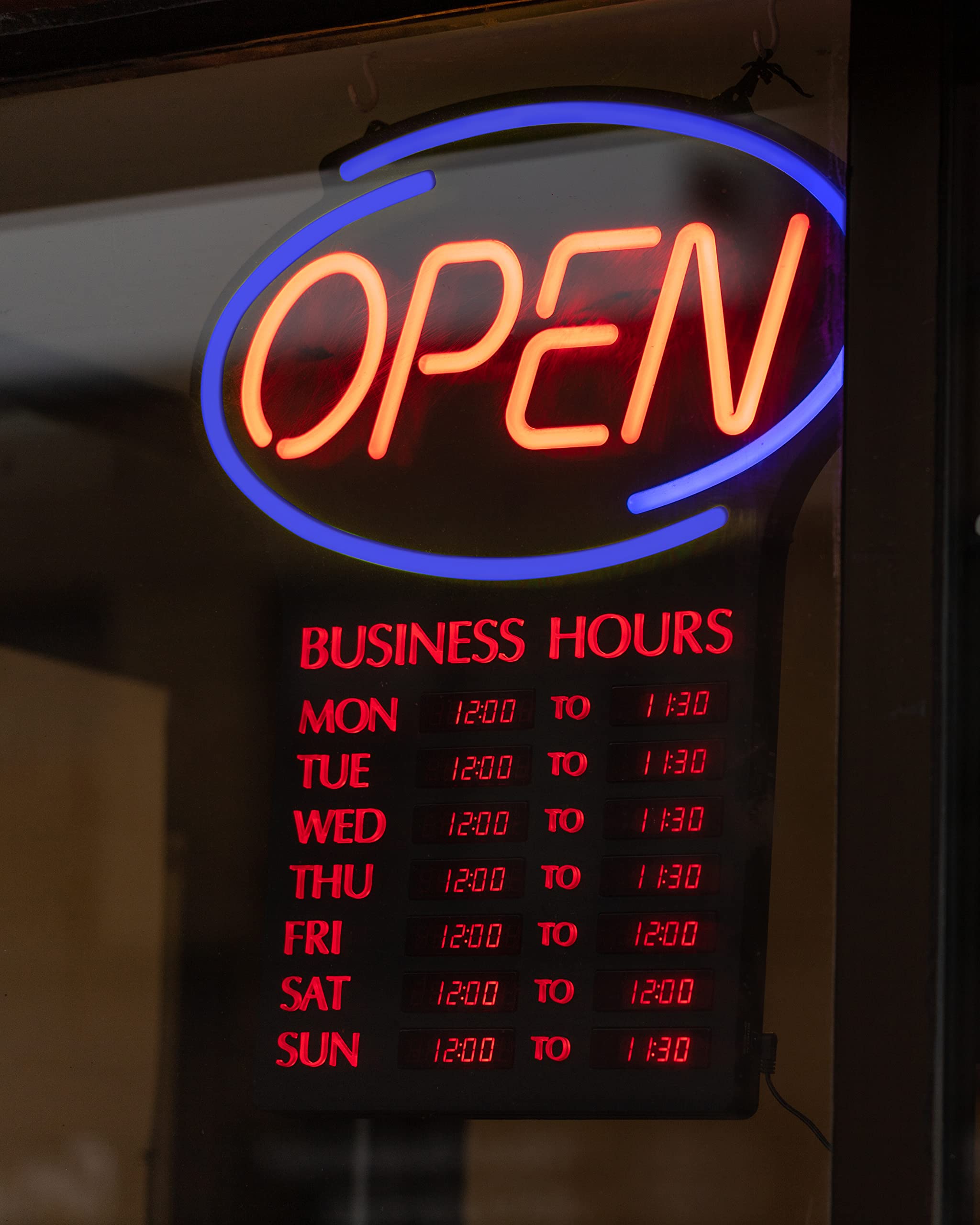 Snapklik.com : Royal Sovereign Illuminated LED Business "Open" Sign