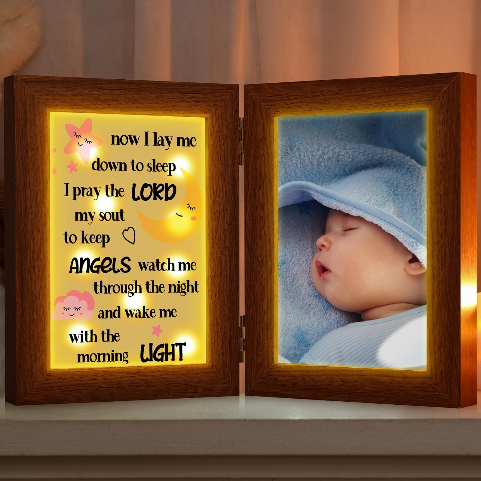 Amazon.com: Vercraft Baptism Gifts for Girl Boy Night Light Baptism ...