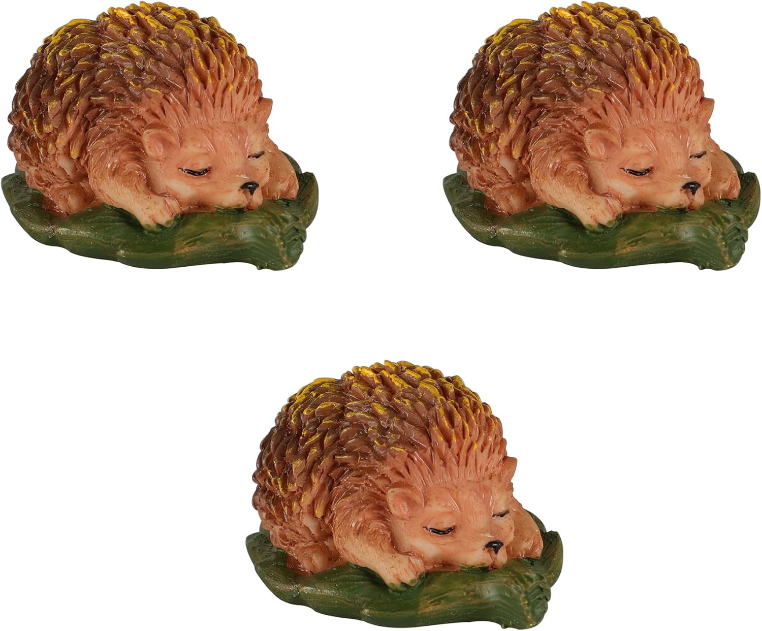 Amazon.com: YARCHOON Mini Garden Wise Hedgehogs Figurine Ornaments ...
