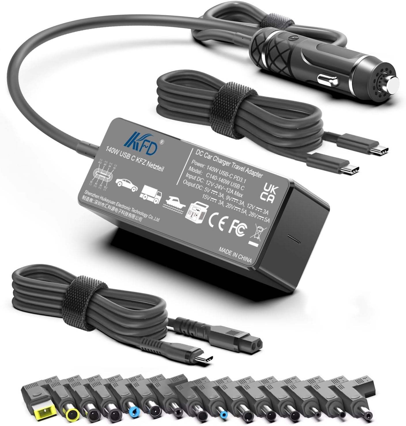 KFD PD3.1 140W 100W 96W 90W 87W 67W 65W 45W Universal Laptop Car ...