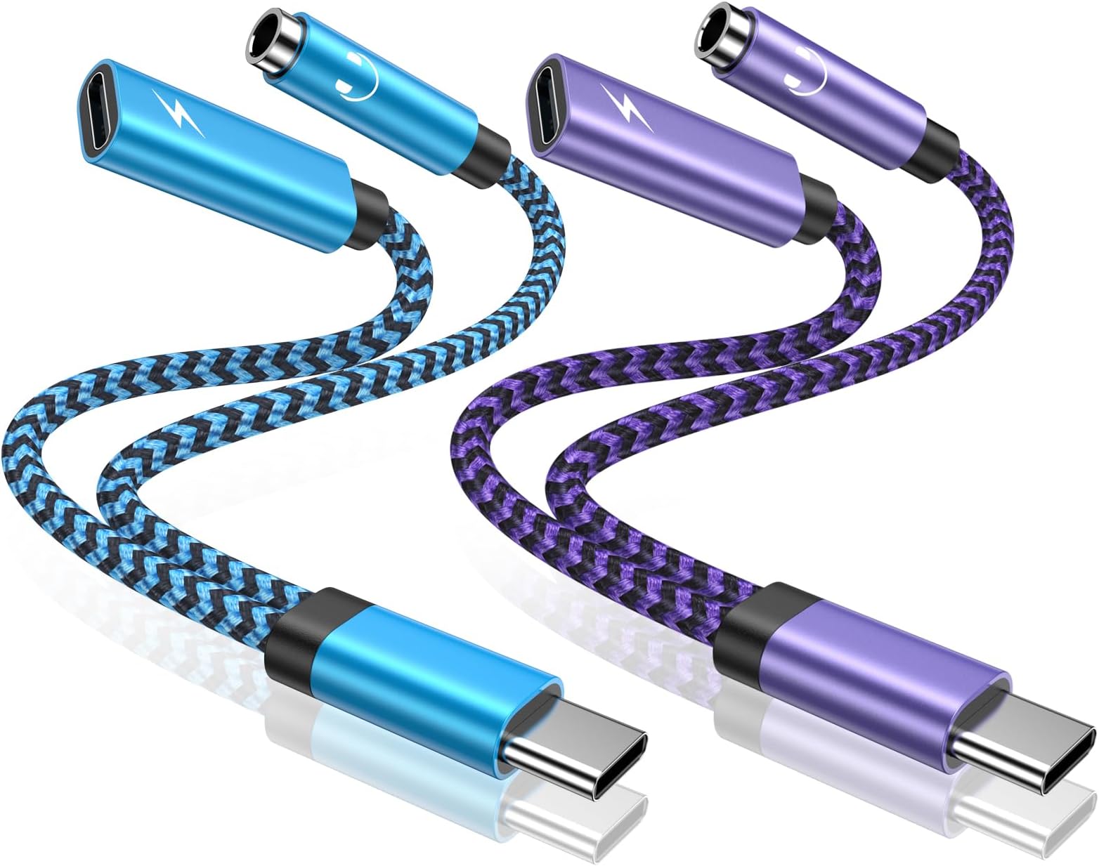 Amazon.com: USB C Headphone and Charging Adapter Splitter, (2Pack) 2 in ...